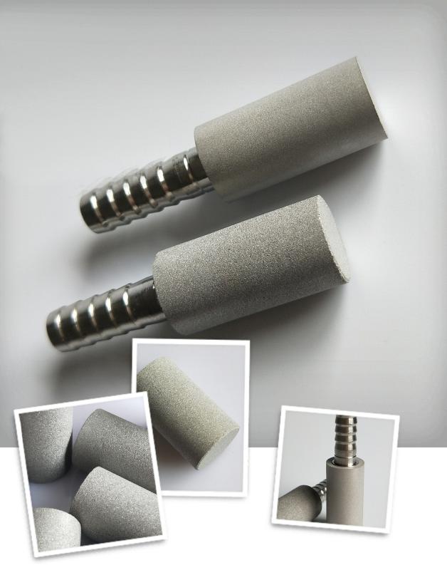 Micro Size Sintered Sparger , Nitrogen Sparger Fine Permeability ...