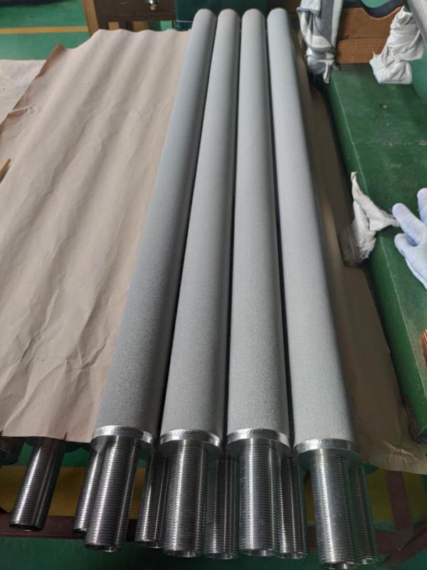 Fluid Filtration metal Sintered filter Pipe , Porous tube Cylinder with ...