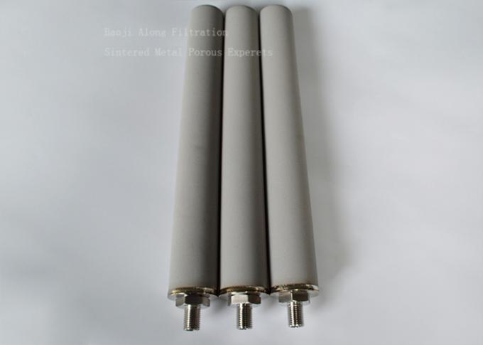 316 L SS Metal Sintered Pipe , Porous Metal Sintered Filter Tube